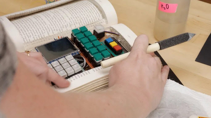 Build Penny's Inspector Gadget Computer Book with Arduino