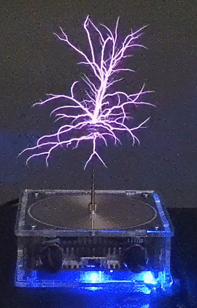 Short review of small music Tesla Coil with Bluetooth
